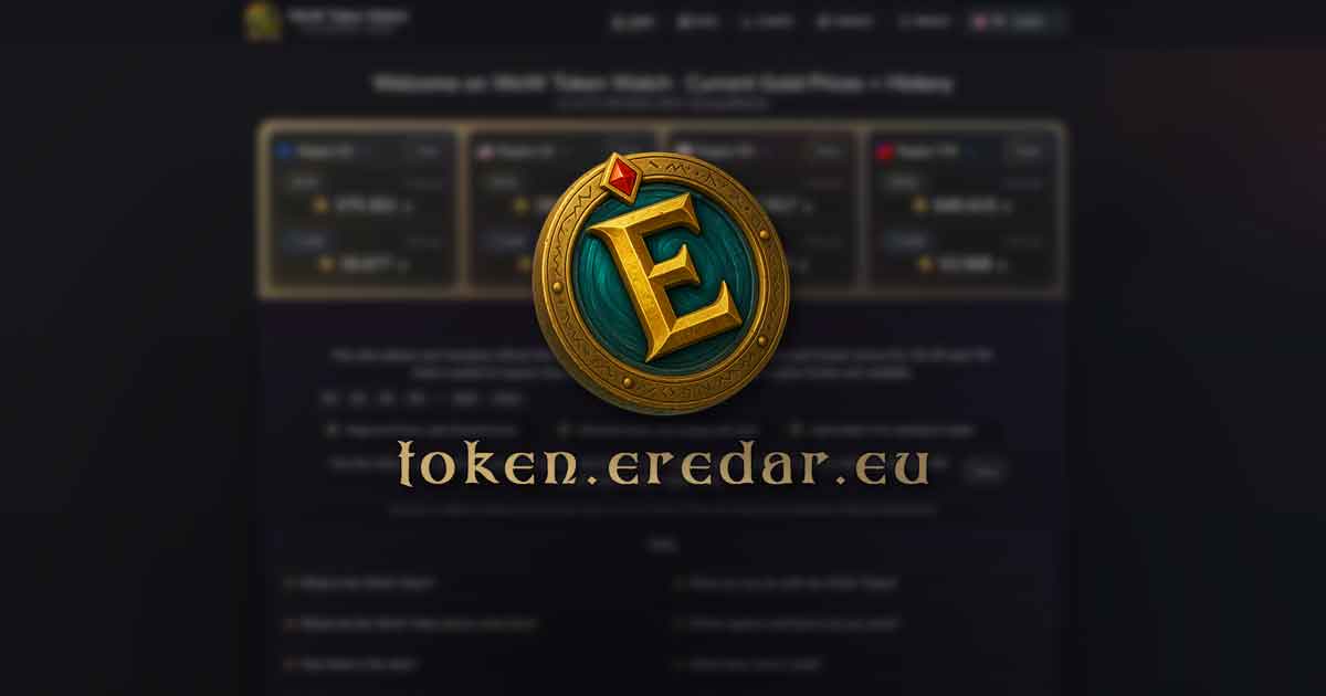 WoW Token Watch: Gold Price & History | Eredar.EU